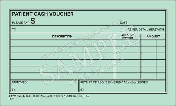 Patient Cash Voucher