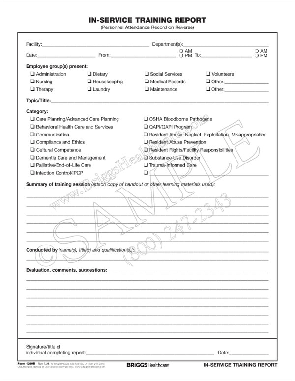 In-Service Training Report