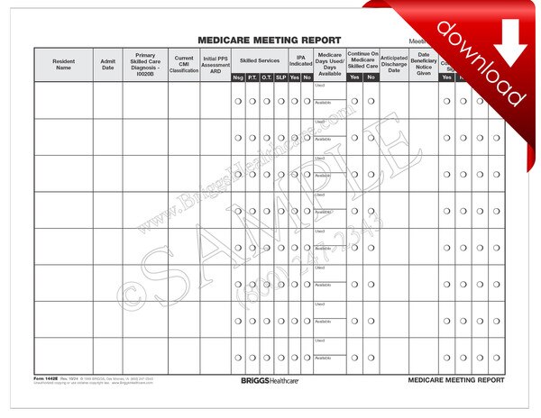 Medicare Meeting Report - Digital Form
