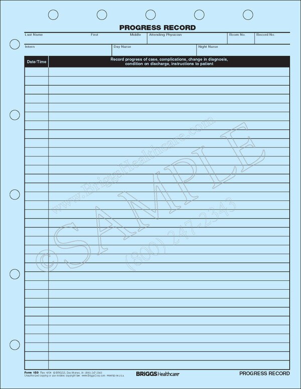 Progress Record Form