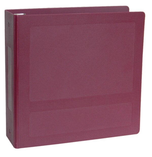 BactiX™ 1-1/2" Side Open 3-Ring Binder, Burgundy