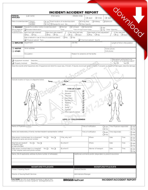 Incident/Accident Report - DIGITAL FORM
