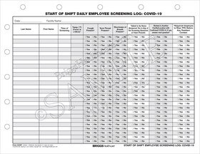 Infection Control Log