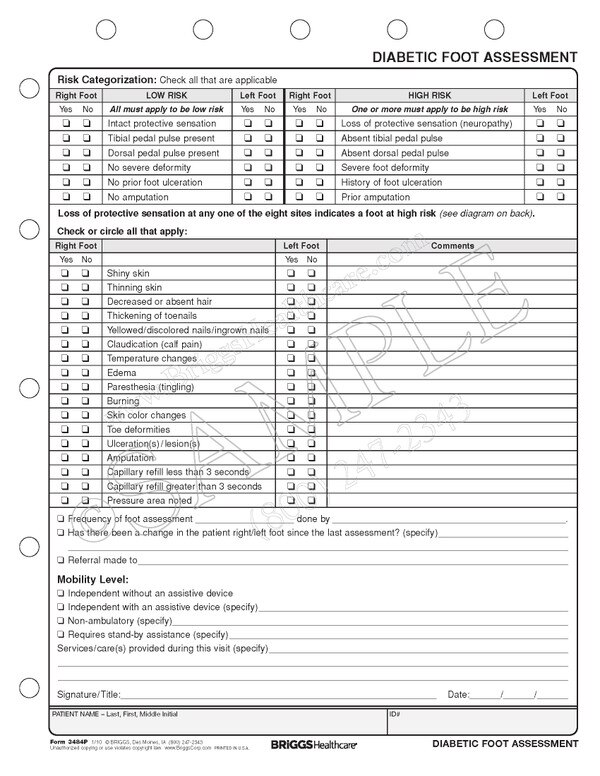 Diabetic Foot Assessment