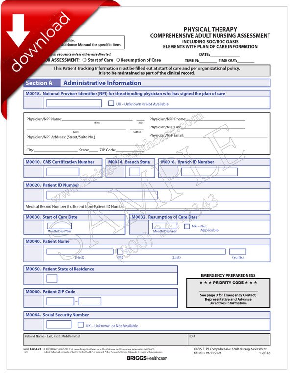 Briggs Healthcare Soc Roc Fillable Form - Printable Forms Free Online
