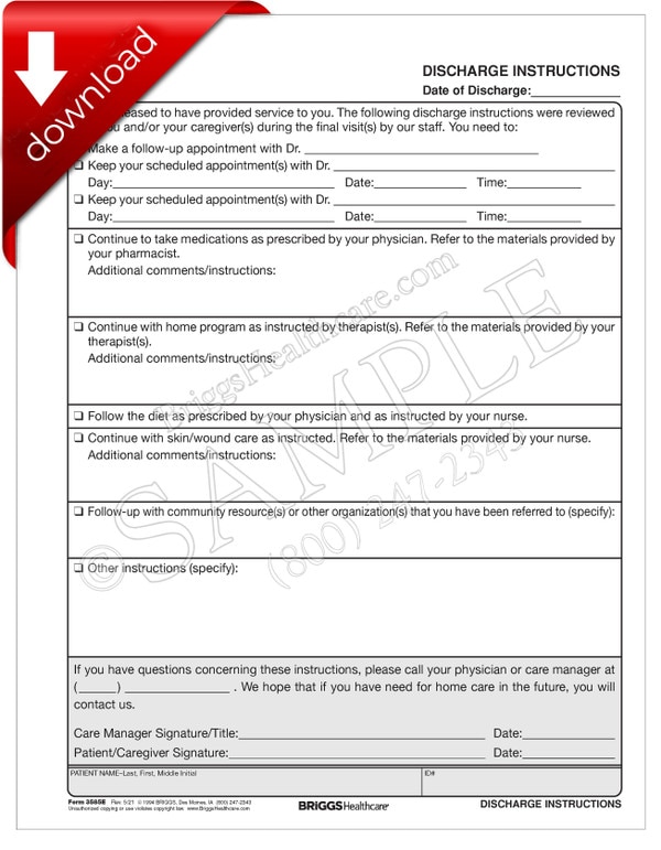 Discharge Instructions