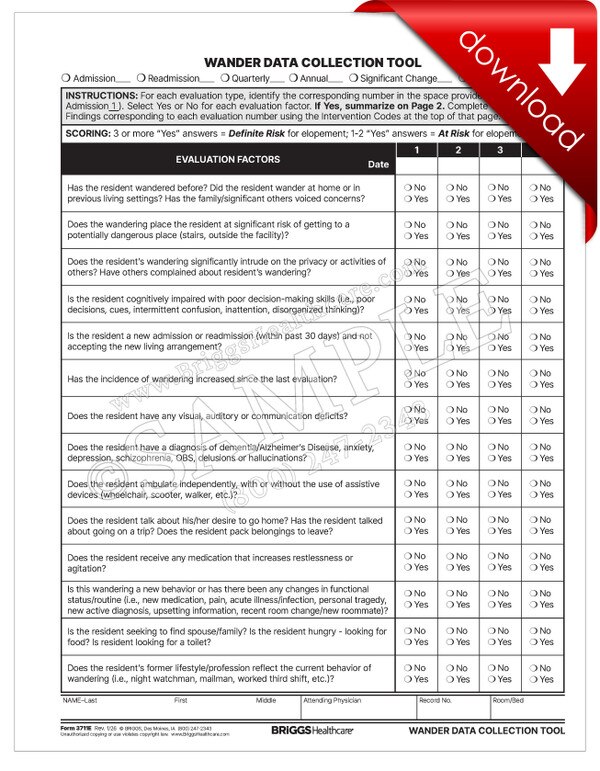 Wander Data Collection Tool - DIGITAL FORM