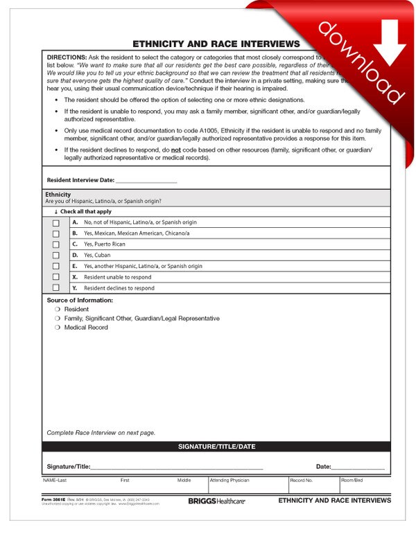 Ethnicity & Race Interviews - DIGITAL FORM