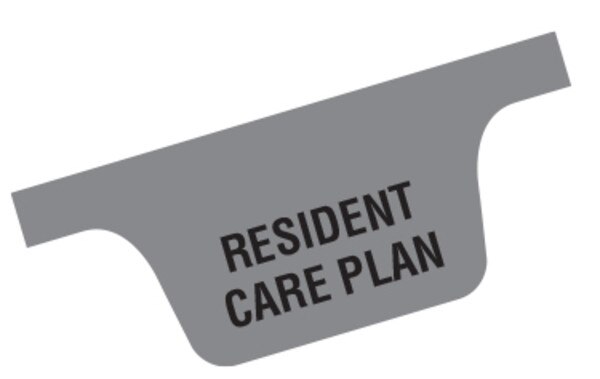 Chart Divider Tab - Resident Care Plan - Paper