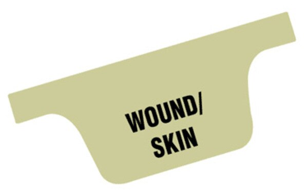 Chart Divider Tab - Wound/Skin - Poly - Bottom