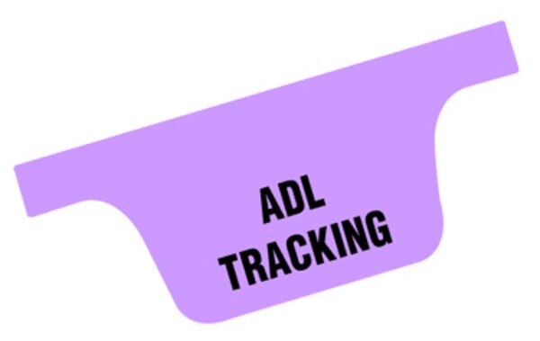 Chart Divider Tab - ADL Tracking - Poly - Side