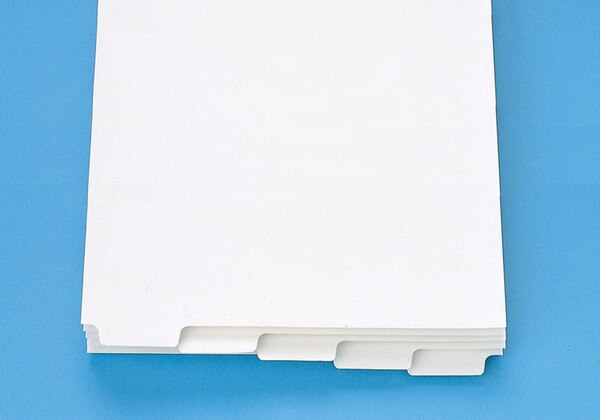 Chart Divider Set - Paper - Blank - 5 Tabs Bottom