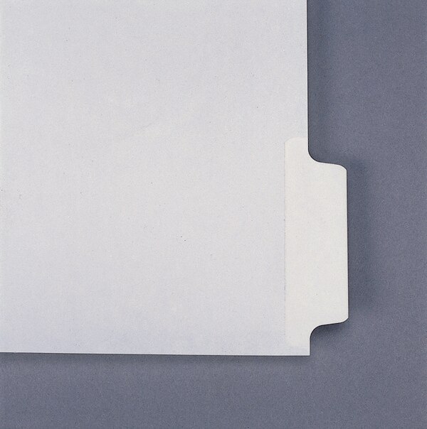 Chart Divider Set - Paper - Blank - Reinforced Tabs - 5 Tabs Side