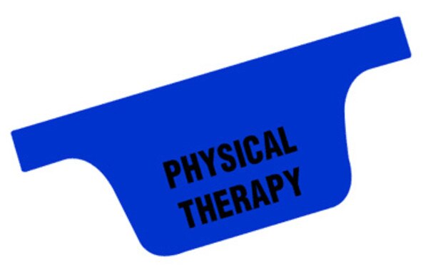Chart Divider Tab - Physical Therapy - Poly - Side