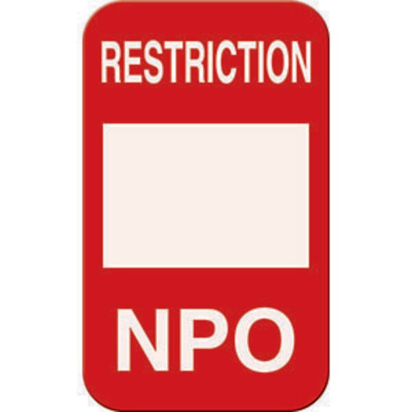 Magnetic Sign - Restriction NPO - 3" x 5"