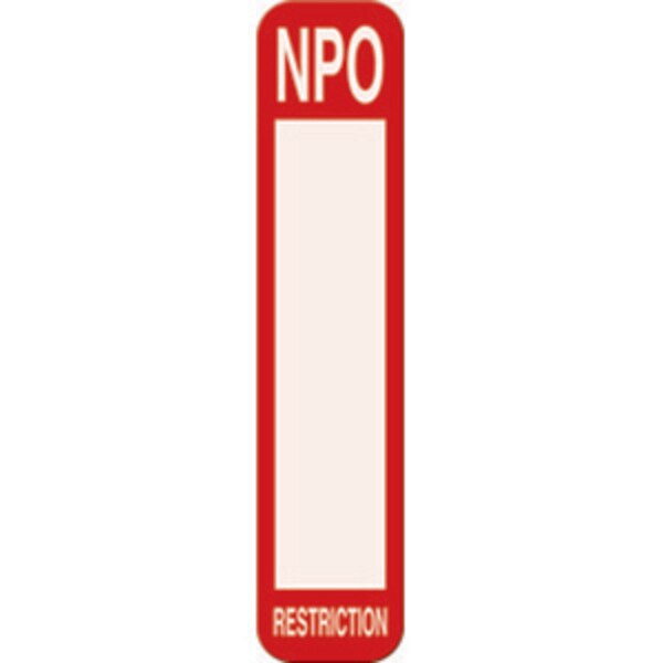 Magnetic Sign - Restriction NPO - 2" x 9"