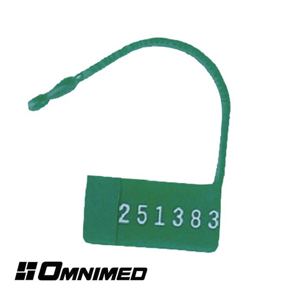 Omnimed Safety Control Seals with Numbers - Green