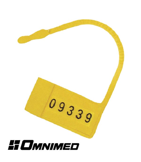 Omnimed Safety Control Seals with Numbers - Yellow