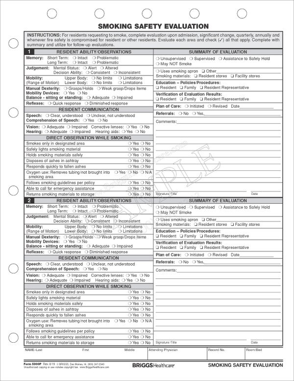 Smoking Safety Evaluation