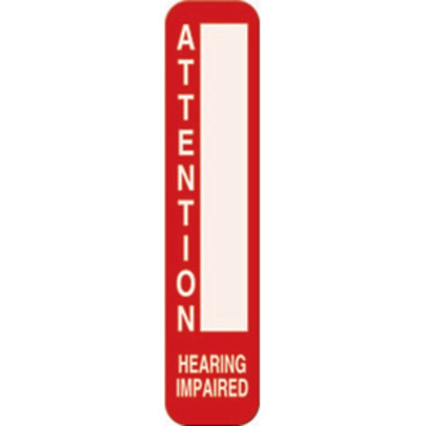 Magnetic Sign - Attention Hearing Impaired - 2" x 9"
