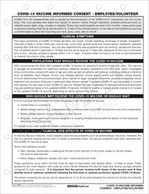 HBV Vaccine Consent/Declination - Employee