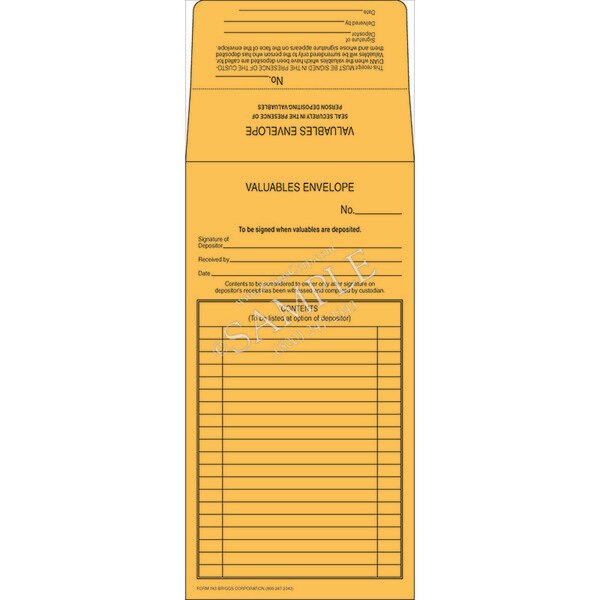 Valuables Envelope