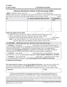 Products > Documentation > Operational & Business Forms > Billing & Claims