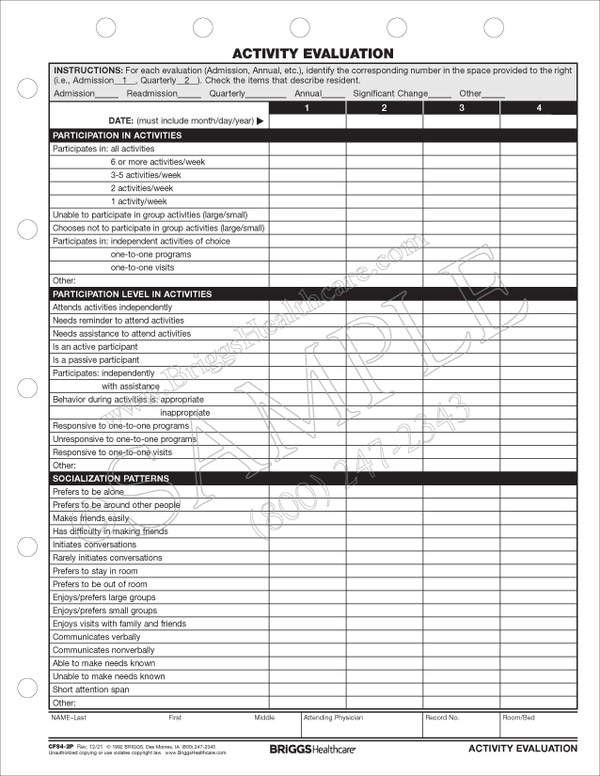 Activity Evaluation Activity Evaluation