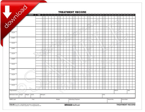 Treatment Record – DIGITAL FORM