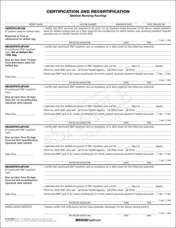 Certification & Recertification 888-S (Single)