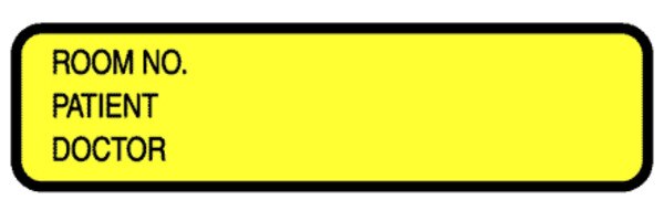 Chart ID Labels - Roll - Patient
