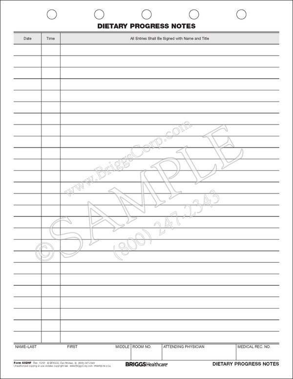 Dietary Progress Note - CLOSEOUT ITEM
