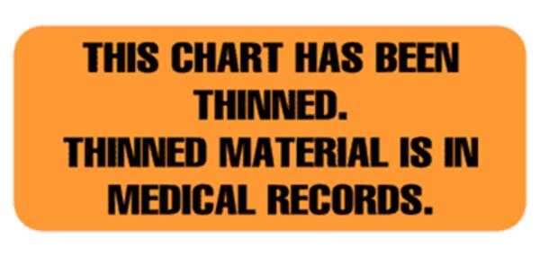 Chart Label - This Chart Has Been Thinned