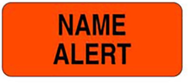 Chart Label - Name Alert