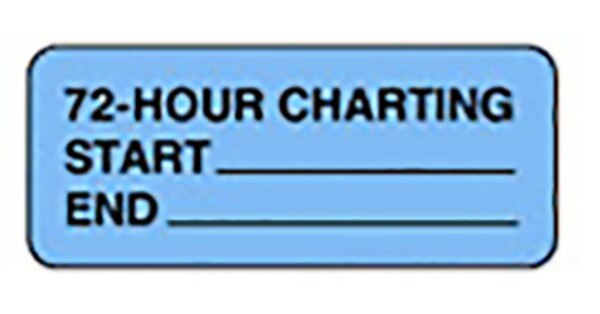 Chart Label - 72-Hour Charting