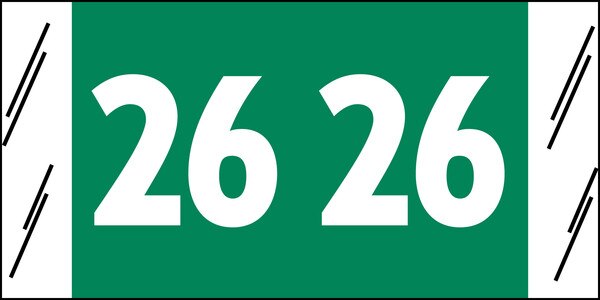 End Tab Year Code Filing Label – 2026