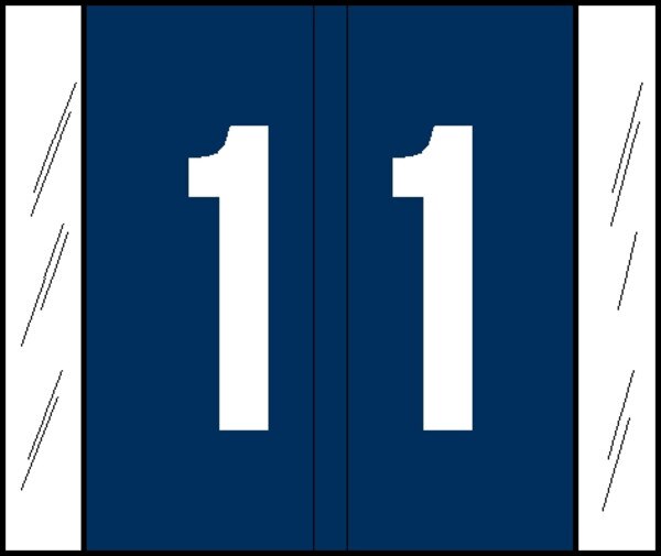 End Tab Numeric Filing Label - 1