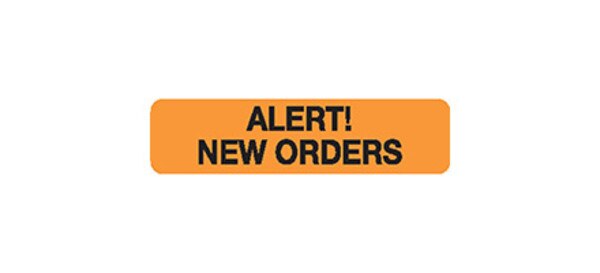 Chart Label - Alert! New Orders