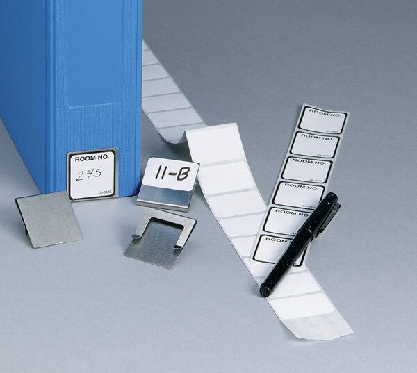 Chart ID Label - 1 1/2" x 1" - Blank - Fits Spine Clip 5717