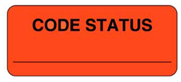Chart Label - Code Status