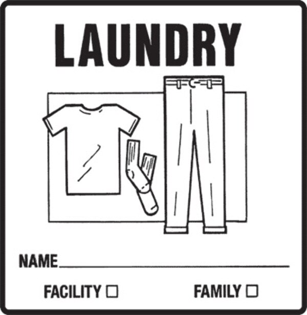 Chart Label - Laundry