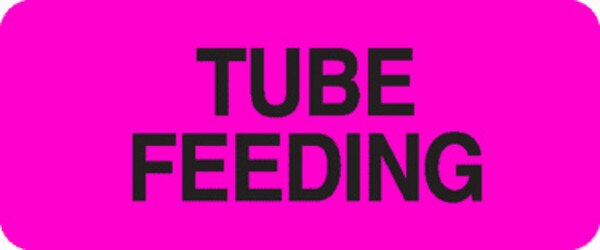 Chart Label - Tube Feeding : CLOSEOUT ITEM