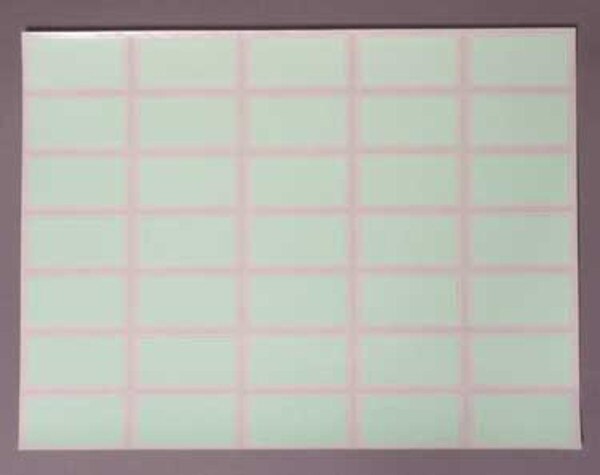 Charge Labels - Photocopy - Green