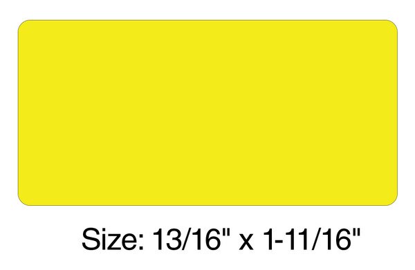 Charge Labels - Resource System Compatible - Pinfeed - 3-Across - Yellow