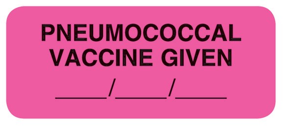 Chart Label - Pneumococcal Vaccine Given