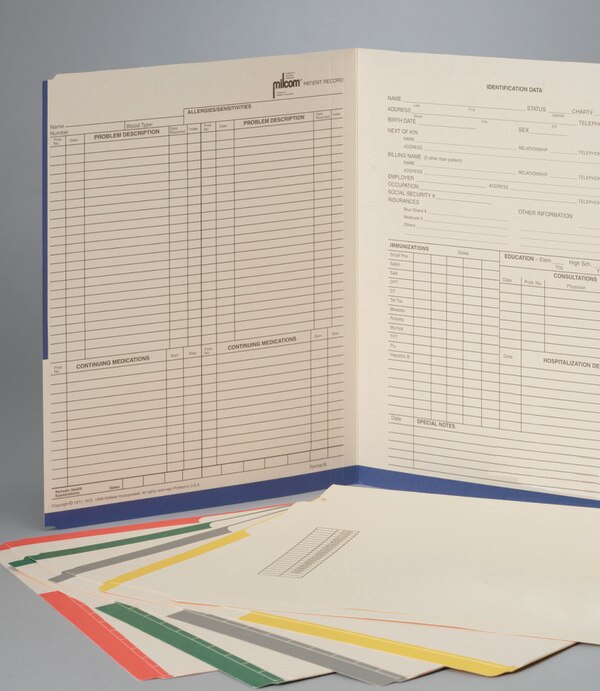 Milcom Medical Record Jacket