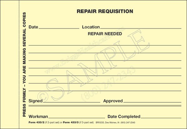 Repair Requisition