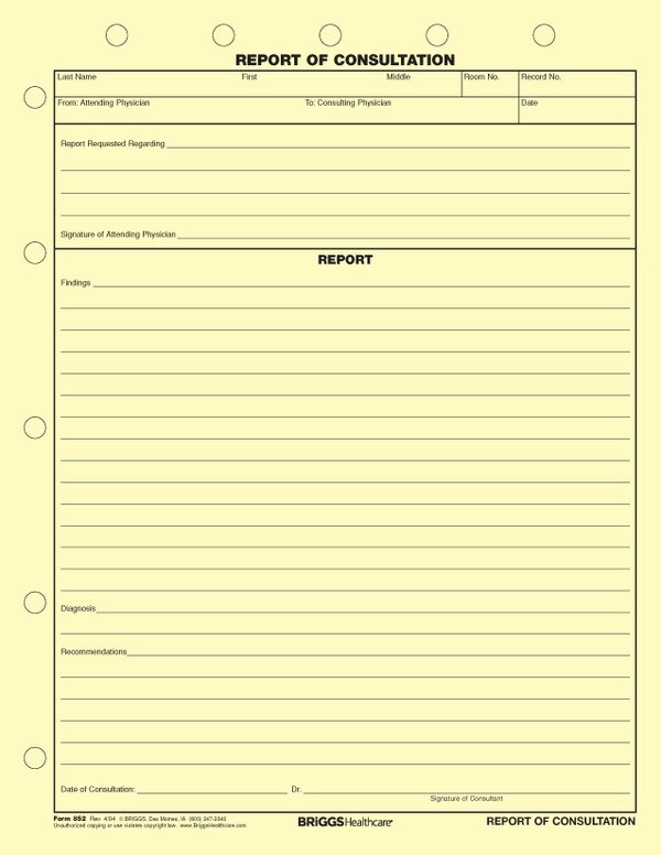 Report of Consultation